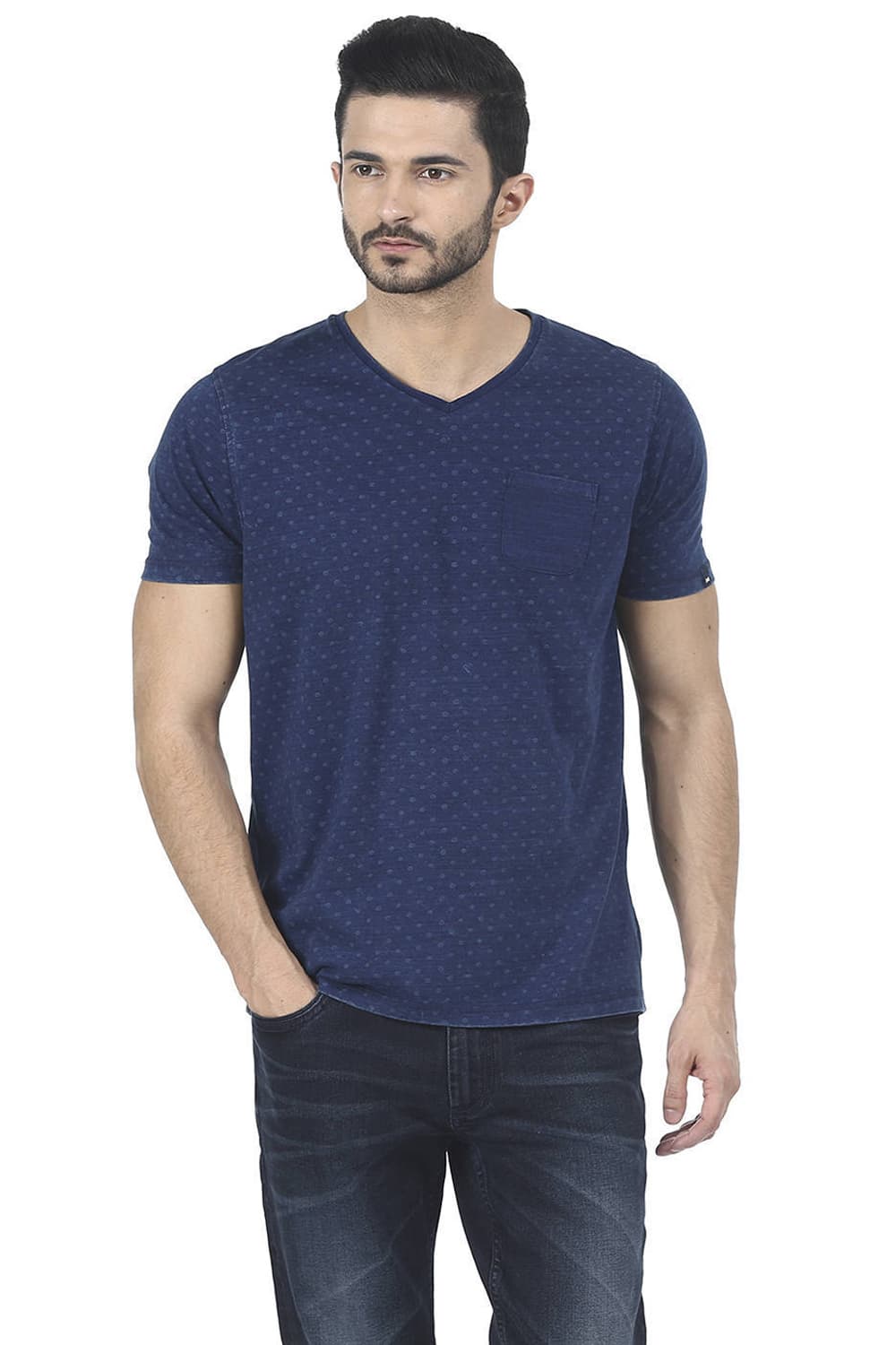Basics Muscle Fit V Neck T Shirt